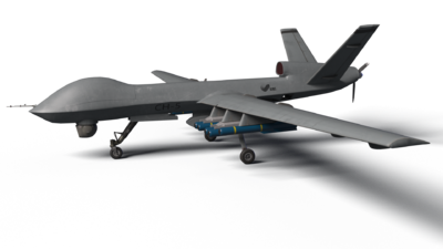 CH-5无人机PBR材质 彩虹5无人机模型-军用飞机模型库-3ds Max(.max)模型下载-cg模型网