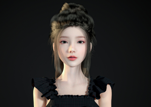 【美女名模】Danie 带绑定模型-女人模型库-Maya(.ma/.mb)模型下载-cg模型网