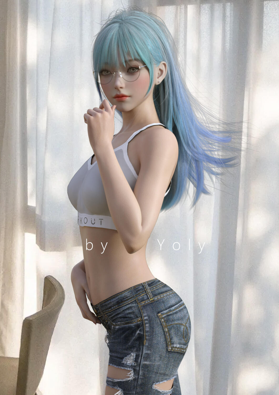 Yoly 莜莉 #050模型 - 角色/人物/生物 - 作品模型 - CG模型网