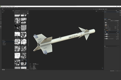 霹雳2空空导弹 PL-2模型-火炮器械模型库-FBX(.fbx)模型下载-cg模型网