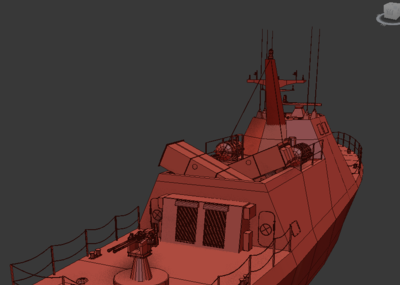 光华6号导弹艇 FACG模型-军舰模型库-3ds Max(.max)模型下载-cg模型网