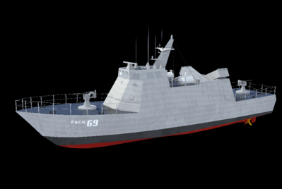 光华6号导弹艇 FACG模型-军舰模型库-3ds Max(.max)模型下载-cg模型网