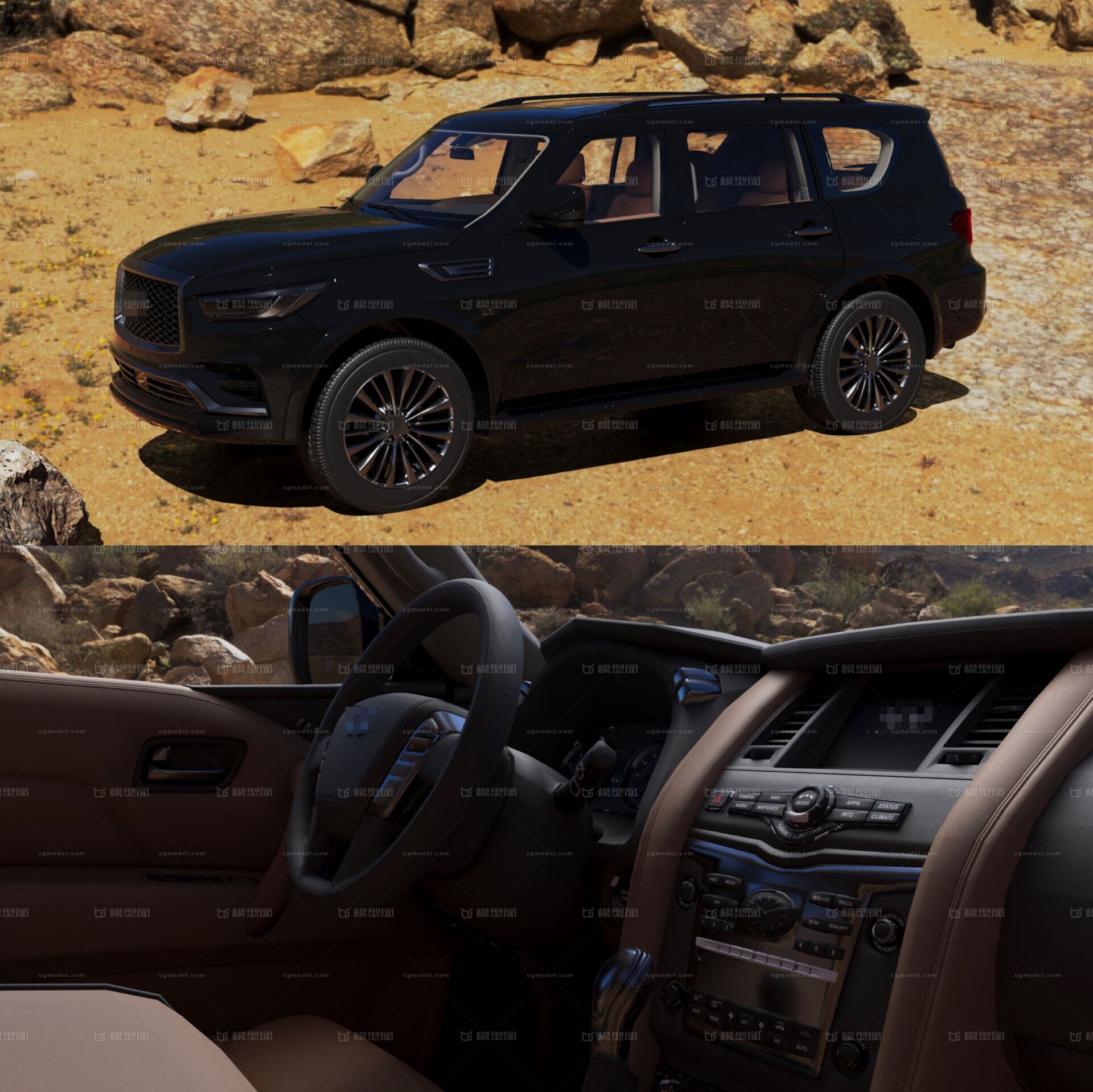 汽车 SUV模型-越野车模型库-Blender(.blend)模型下载-cg模型网