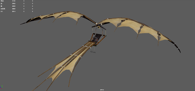 达芬奇飞行器 简易飞行器 简易飞机 自制飞翼 古代飞行器 木模型-其他航天设施模型库-FBX(.fbx)模型下载-cg模型网