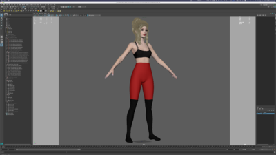 【美女名模】Danie 带绑定模型-女人模型库-Maya(.ma/.mb)模型下载-cg模型网