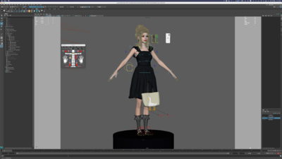【美女名模】Danie 带绑定模型-女人模型库-Maya(.ma/.mb)模型下载-cg模型网