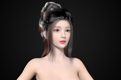 【美女名模】Danie 带绑定模型-女人模型库-Maya(.ma/.mb)模型下载-cg模型网