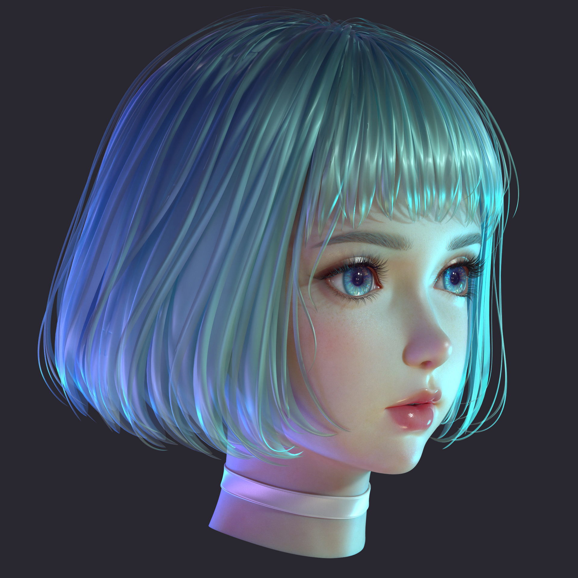 《Lili》数字人 2022（WIP-2.0）模型 - 角色/人物/生物 - 作品模型 - CG模型网