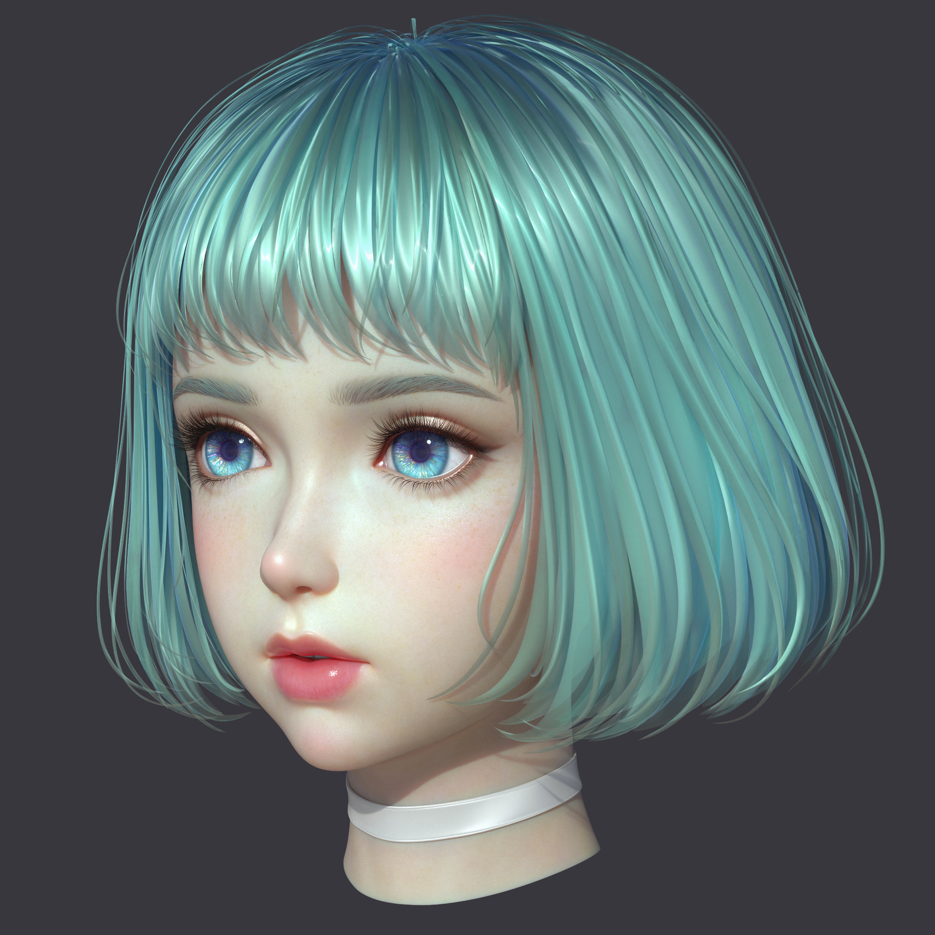 《Lili》数字人 2022（WIP-2.0）模型 - 角色/人物/生物 - 作品模型 - CG模型网