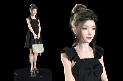 【美女名模】Danie 带绑定模型-女人模型库-Maya(.ma/.mb)模型下载-cg模型网