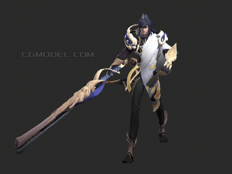 武侠 次世代英雄模型-男人模型库-3ds Max(.max)模型下载-cg模型网