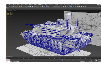 可打印 美国M1 AGDS 防空坦克模型-火炮器械模型库-FBX(.fbx)模型下载-cg模型网