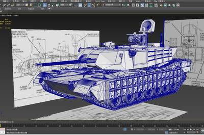 可打印 美国M1 AGDS 防空坦克模型-火炮器械模型库-FBX(.fbx)模型下载-cg模型网