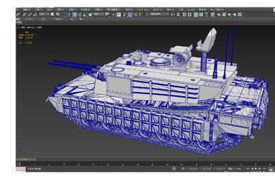 可打印 美国M1 AGDS 防空坦克模型-火炮器械模型库-FBX(.fbx)模型下载-cg模型网