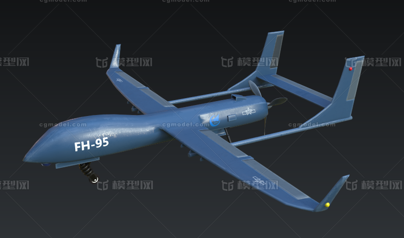 飞鸿 95模型-无人机模型库-3ds Max(.max)模型下载-cg模型网