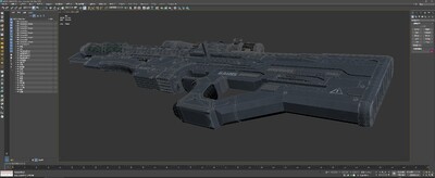 M2025 反器材电磁高斯炮枪模型-枪械模型模型库-3ds Max(.max)模型下载-cg模型网