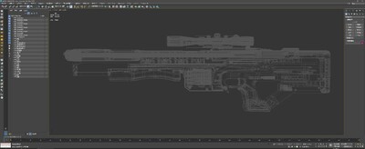 M2025 反器材电磁高斯炮枪模型-枪械模型模型库-3ds Max(.max)模型下载-cg模型网