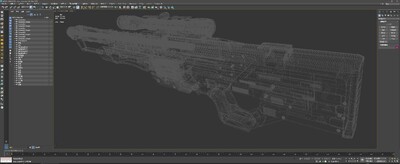 M2025 反器材电磁高斯炮枪模型-枪械模型模型库-3ds Max(.max)模型下载-cg模型网