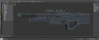 M2025 反器材电磁高斯炮枪模型-枪械模型模型库-3ds Max(.max)模型下载-cg模型网