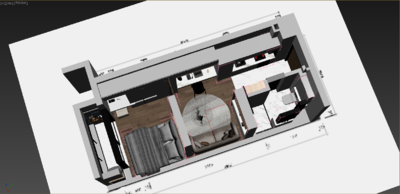 户型图 鸟瞰户型模型-现代场景模型库-3ds Max(.max)模型下载-cg模型网