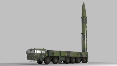 中国火箭军DF26弹道导弹东风26导弹车模型-装甲车／坦克模型库-Maya(.ma/.mb)模型下载-cg模型网