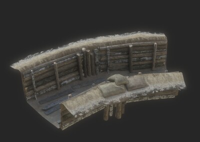 PBR 战地模型-场景部件模型库-3D Studio(.3ds)模型下载-cg模型网