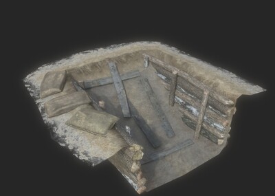 PBR 战地模型-场景部件模型库-3D Studio(.3ds)模型下载-cg模型网