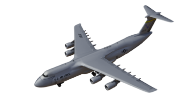 C-5战略运输机 C-5模型-军用飞机模型库-3ds Max(.max)模型下载-cg模型网