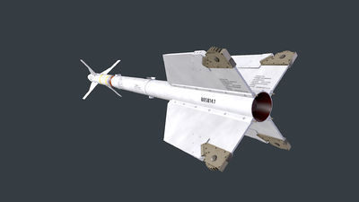AIM-9P响尾蛇空空导弹模型-火炮器械模型库-FBX(.fbx)模型下载-cg模型网