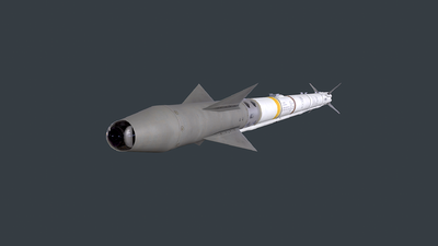 AIM-9X响尾蛇导弹 空空导弹模型-火炮器械模型库-FBX(.fbx)模型下载-cg模型网