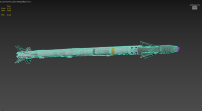 AIM-9X响尾蛇导弹 空空导弹模型-火炮器械模型库-FBX(.fbx)模型下载-cg模型网