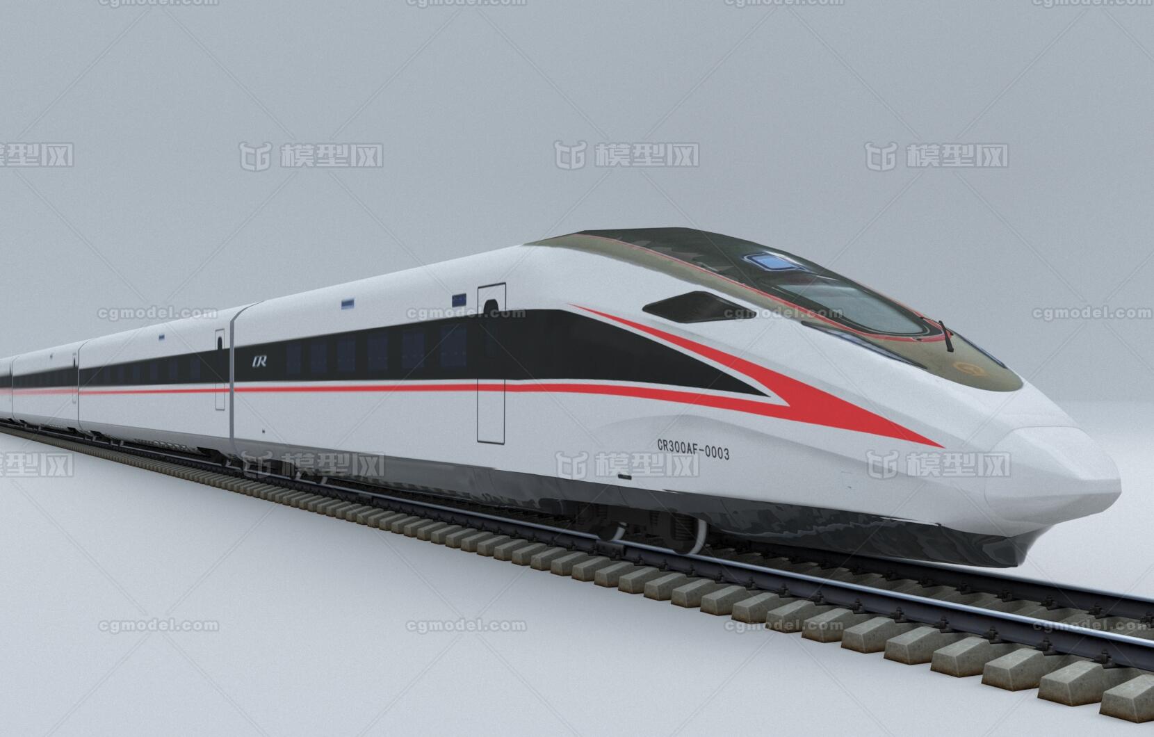 高铁 动车CR300AF模型-火车/轨道车模型库-3ds Max(.max)模型下载-cg模型网