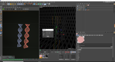 生物dna链 双螺旋分子结构模型-细胞模型库-Cinema 4D(.c4d)模型下载-cg模型网