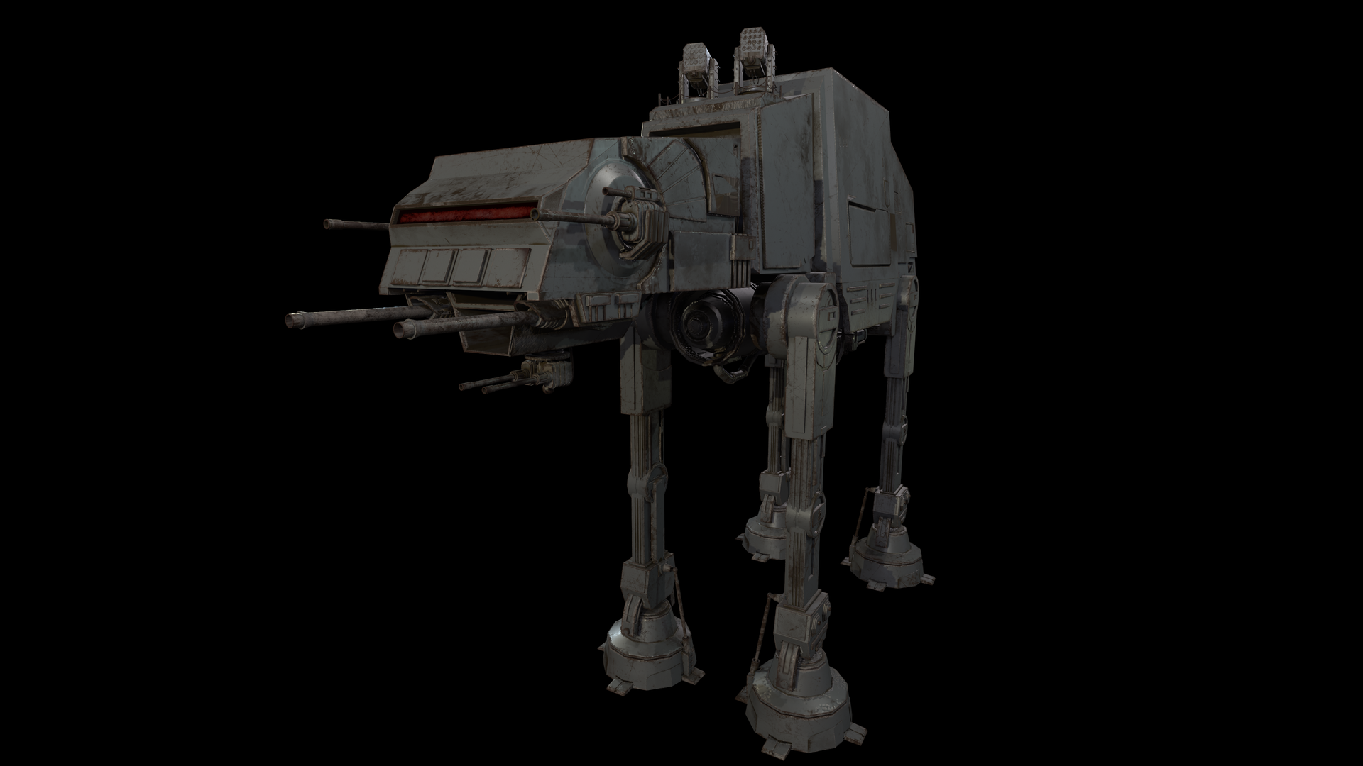 星球大战 atat步行机 浅改模型 - 工业/产品/道具 - 作品模型 - CG模型网