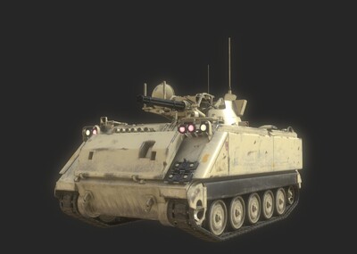 PBR 两涂装韩国美制M163型装甲防空车模型-装甲车／坦克模型库-3D Studio(.3ds)模型下载-cg模型网