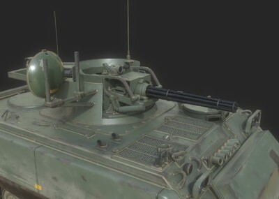 PBR 两涂装韩国美制M163型装甲防空车模型-装甲车／坦克模型库-3D Studio(.3ds)模型下载-cg模型网