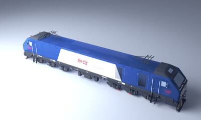 HXD2C型电力机车\火车模型-火车/轨道车模型库-3ds Max(.max)模型下载-cg模型网