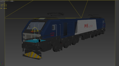 HXD2C型电力机车\火车模型-火车/轨道车模型库-3ds Max(.max)模型下载-cg模型网