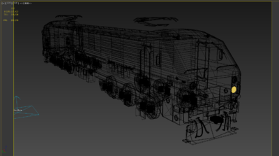 HXD2C型电力机车\火车模型-火车/轨道车模型库-3ds Max(.max)模型下载-cg模型网