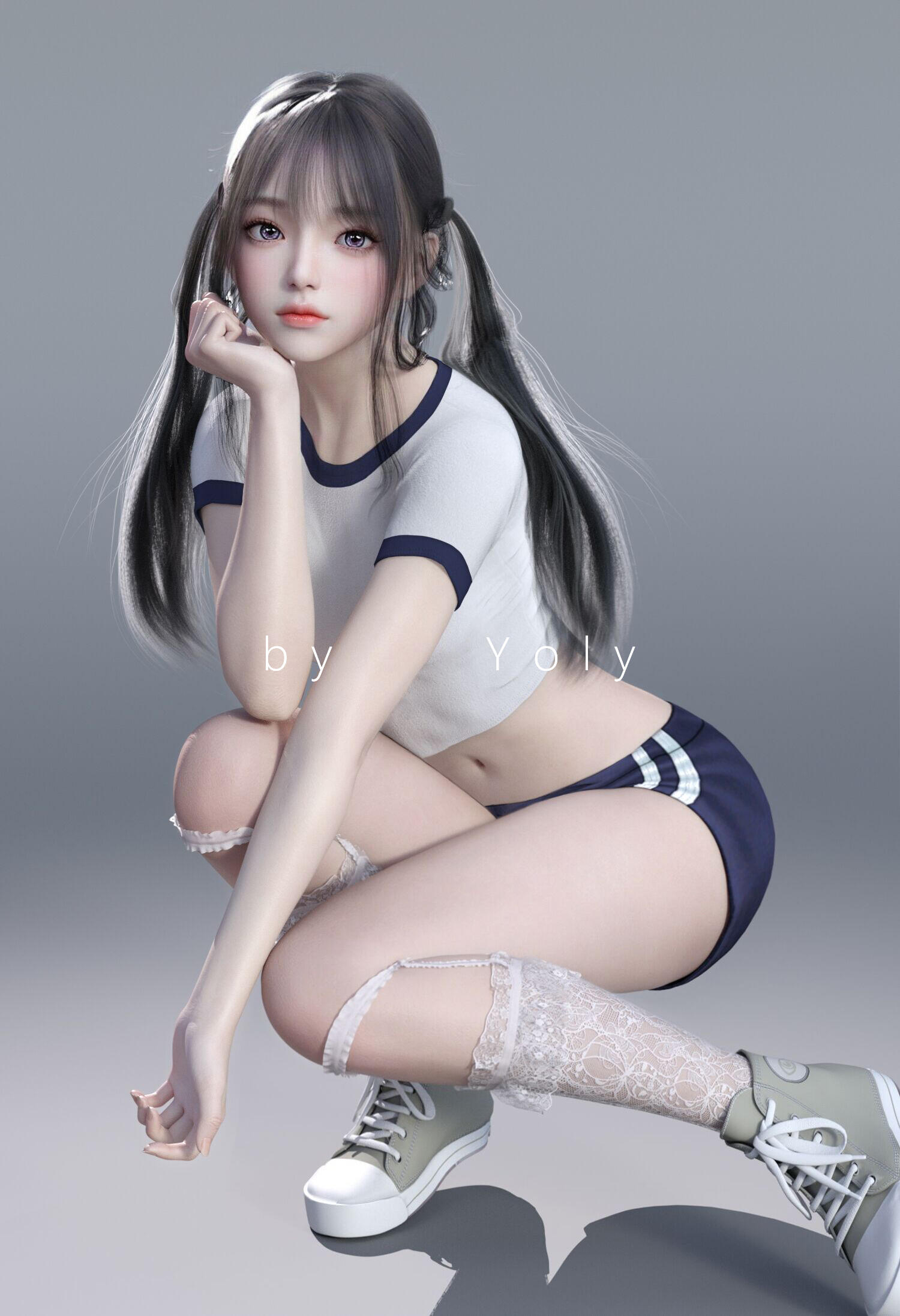 Yoly 莜莉 #095模型 - 角色/人物/生物 - 作品模型 - CG模型网