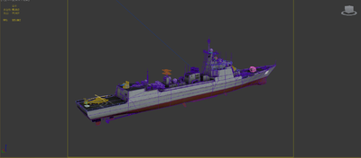 PBR 中国海军模型-军舰模型库-Collada(.dae)模型下载-cg模型网