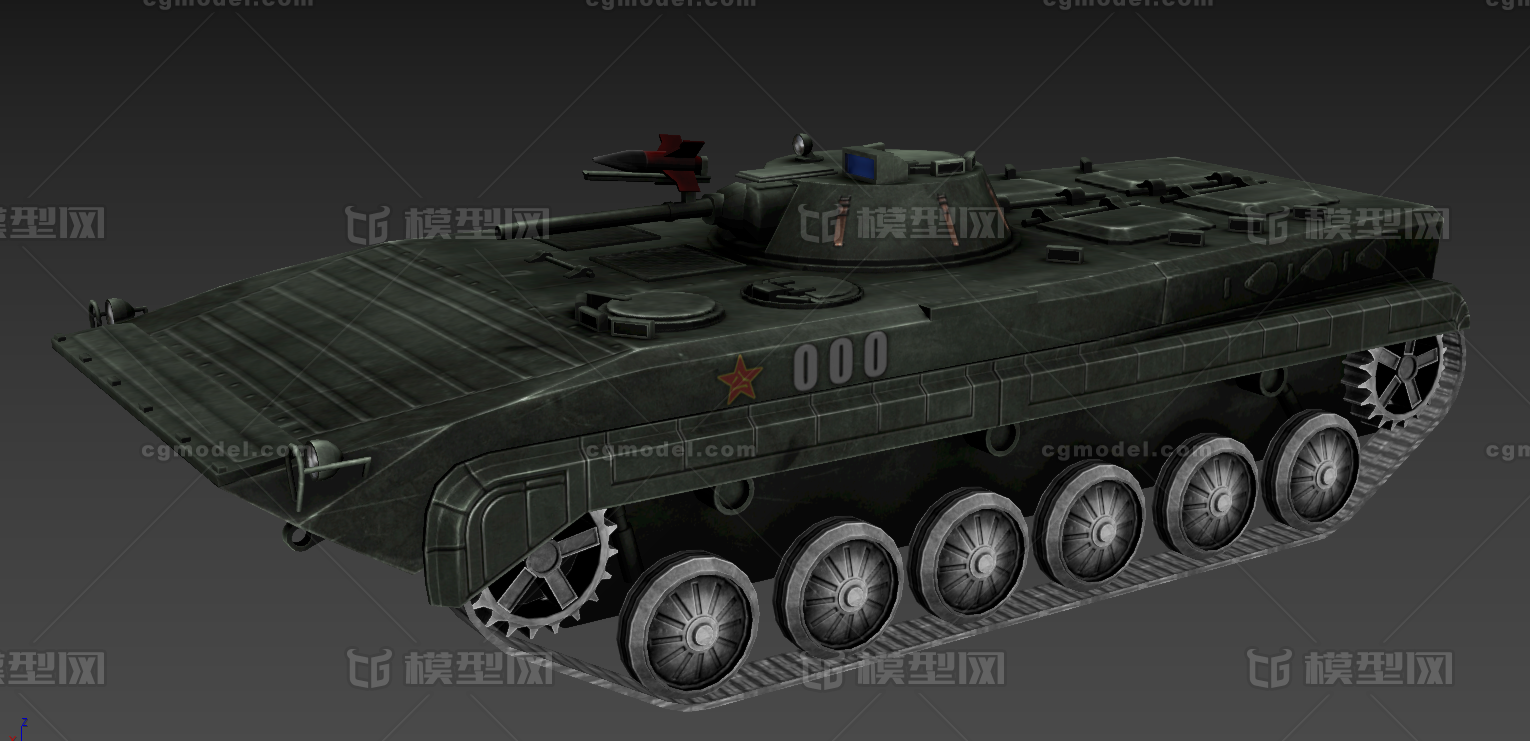 中国ZBD-86步兵战车（代号：WZ501）模型-装甲车／坦克模型库-3ds Max(.max)模型下载-cg模型网