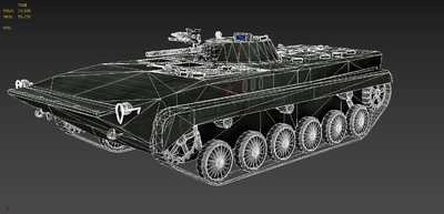 中国ZBD-86步兵战车（代号：WZ501）模型-装甲车／坦克模型库-3ds Max(.max)模型下载-cg模型网