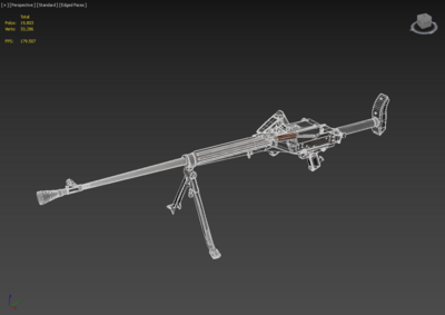 PBR次世代写实德国纳粹PzB41反坦克枪模型模型-枪械模型模型库-3ds Max(.max)模型下载-cg模型网