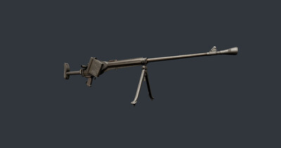 PBR次世代写实德国纳粹PzB41反坦克枪模型模型-枪械模型模型库-3ds Max(.max)模型下载-cg模型网