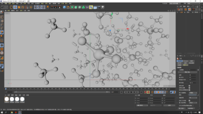 金色药丸分子结构c4d 病毒模型-其他模型库-Cinema 4D(.c4d)模型下载-cg模型网