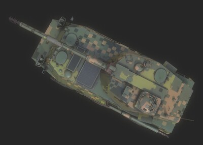 PBR 中国PTL02突击炮PTL-02模型-火炮器械模型库-3D Studio(.3ds)模型下载-cg模型网