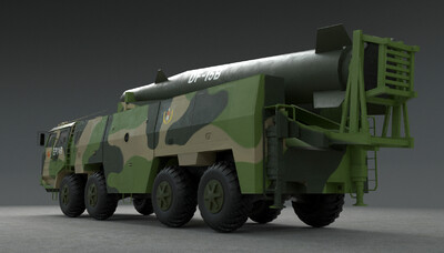 DF-15B 东风-15B弹道导弹模型-其他器械模型库-3ds Max(.max)模型下载-cg模型网