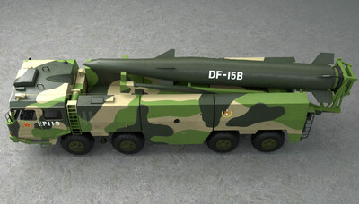 DF-15B 东风-15B弹道导弹模型-其他器械模型库-3ds Max(.max)模型下载-cg模型网