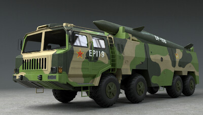DF-15B 东风-15B弹道导弹模型-其他器械模型库-3ds Max(.max)模型下载-cg模型网